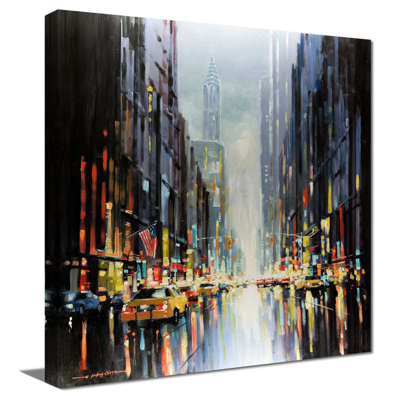Red Barrel Studio® City Lights by E. Anthony Orme Painting | Wayfair